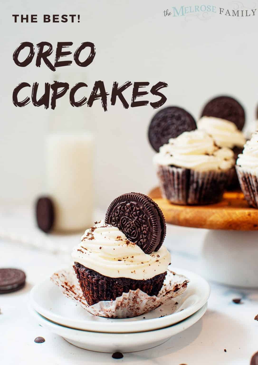 Oreo Cupcakes Recipe With Fluffy Cheesecake-Like Frosting