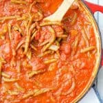 Syrian Green Beans in Tomato Sauce - Middle Eastern Dish
