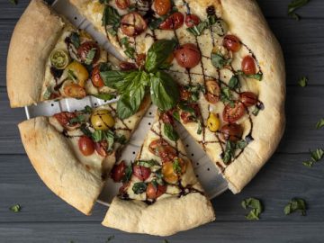 Caprese Pizza - The Melrose Family