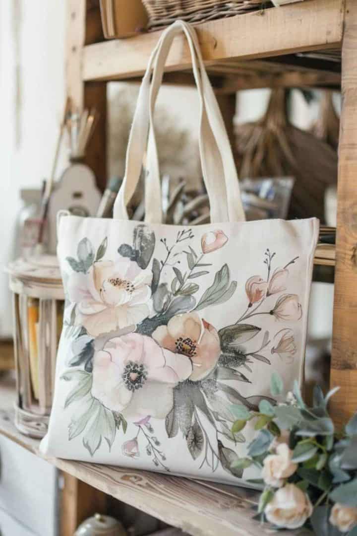 34 Artistic Painted Tote Bags To Transform Your Tote