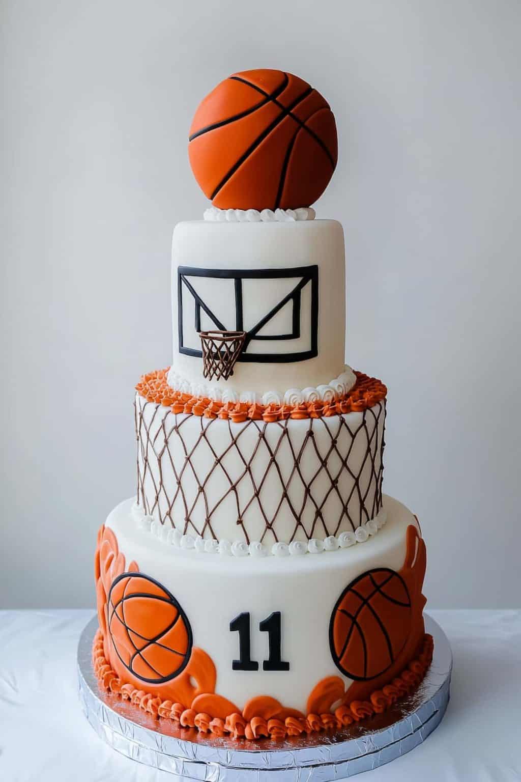 22 Basketball Cake Ideas To Make Your Party a Slam Dunk - The Melrose ...