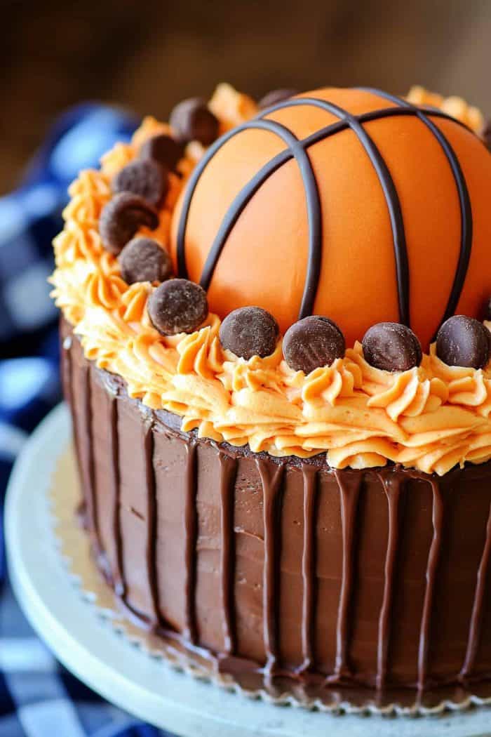 Basketball Cake Designs Wacky Chocolate Basketball Theme Cake Mom