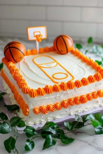 22 Basketball Cake Ideas To Make Your Party a Slam Dunk - The Melrose ...