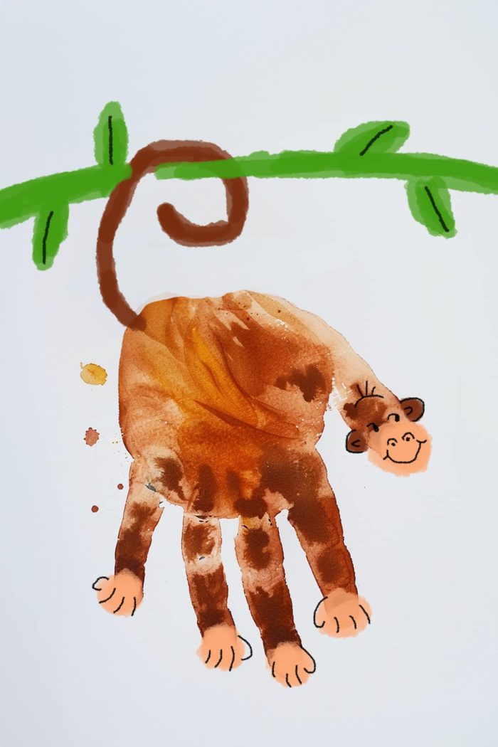 Handprint Duck Craft Handprint Alphabet D Is For Dinosaur Red Ted