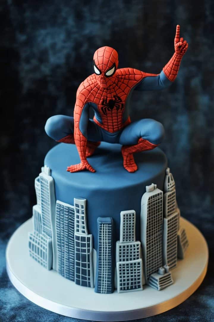 30 Spider-Man Cake Ideas With Awesome Designs! - The Melrose Family