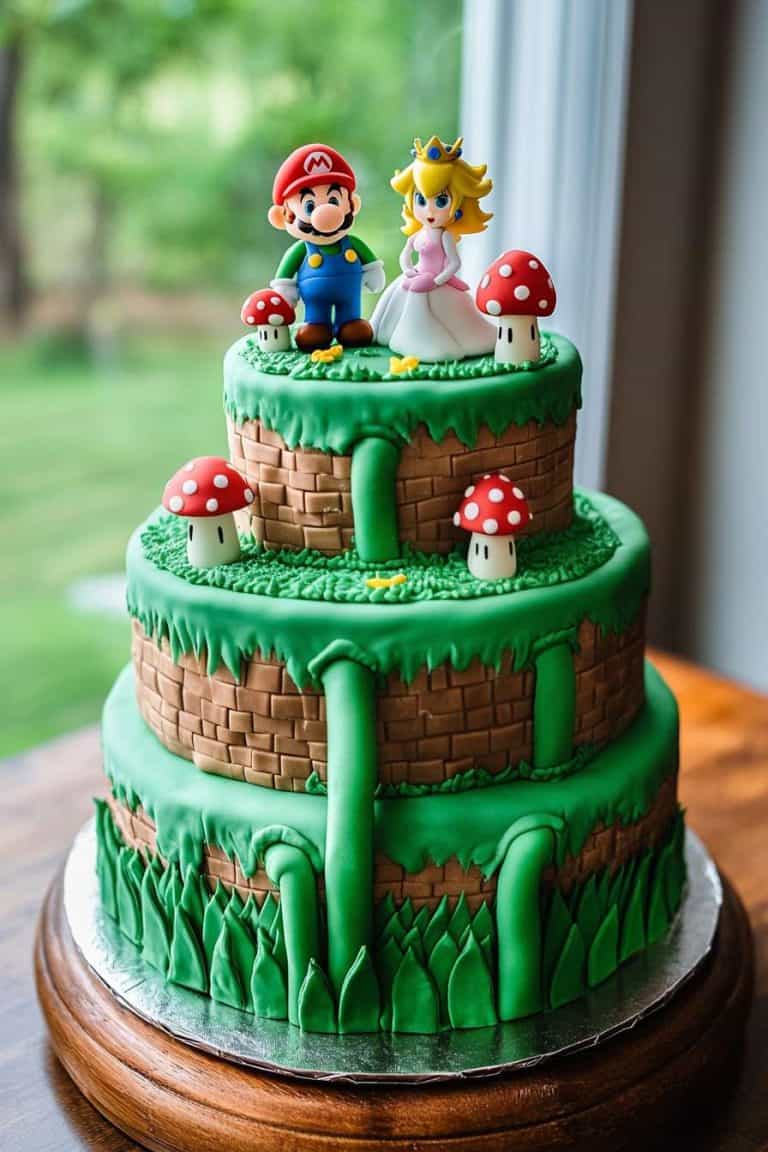 28 Mario Cake Ideas for Fun, Creative Gamer Parties
