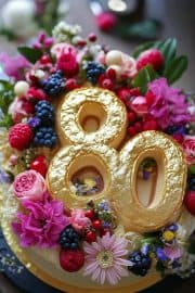 32 80th Birthday Cake Designs To Make the Day Extra Special - The ...