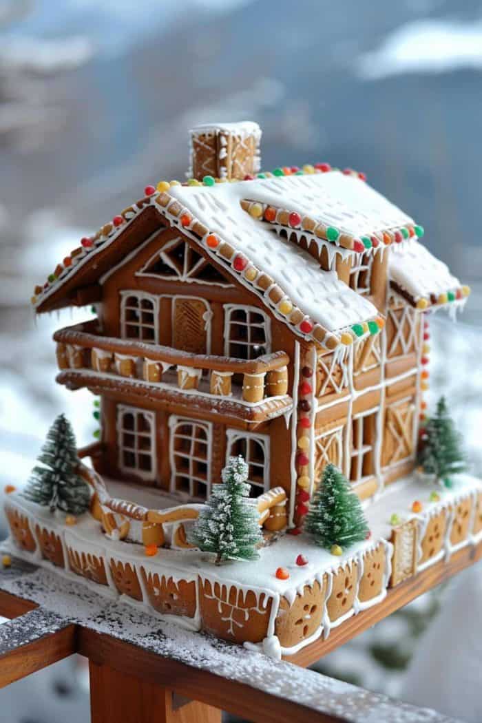 Peak Gingerbread House Designs Mid Century Modern Gingerbread House