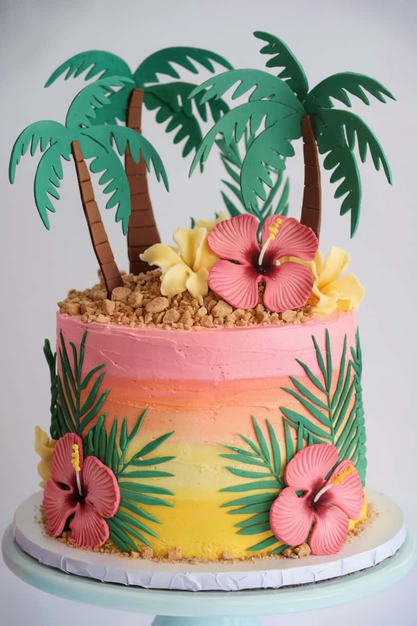 27 Beach Cake Ideas That Will Make Waves at Your Next Party! - The ...