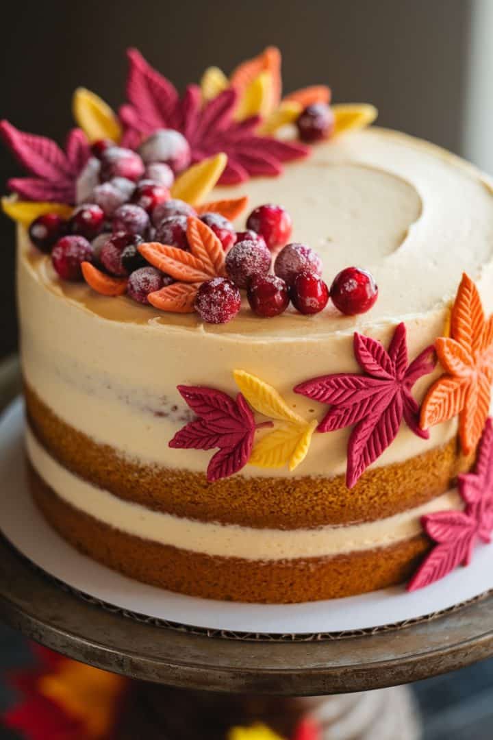 41 Thanksgiving Cake Ideas To Impress Your Guests! - The Melrose Family