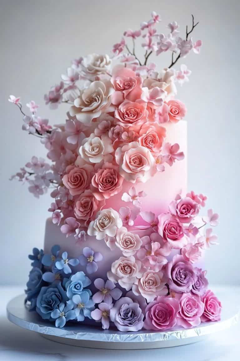 36 Charming Flower Cake Ideas You'll Adore - The Melrose Family