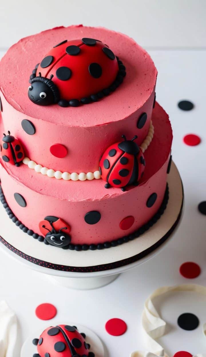 22 Ladybug Cake Ideas: Delightful Red and Black Treats - The Melrose Family