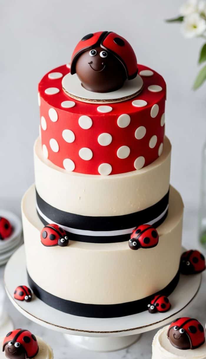 31 Ladybug Cake Ideas: Delightful Red and Black Treats - The Melrose Family