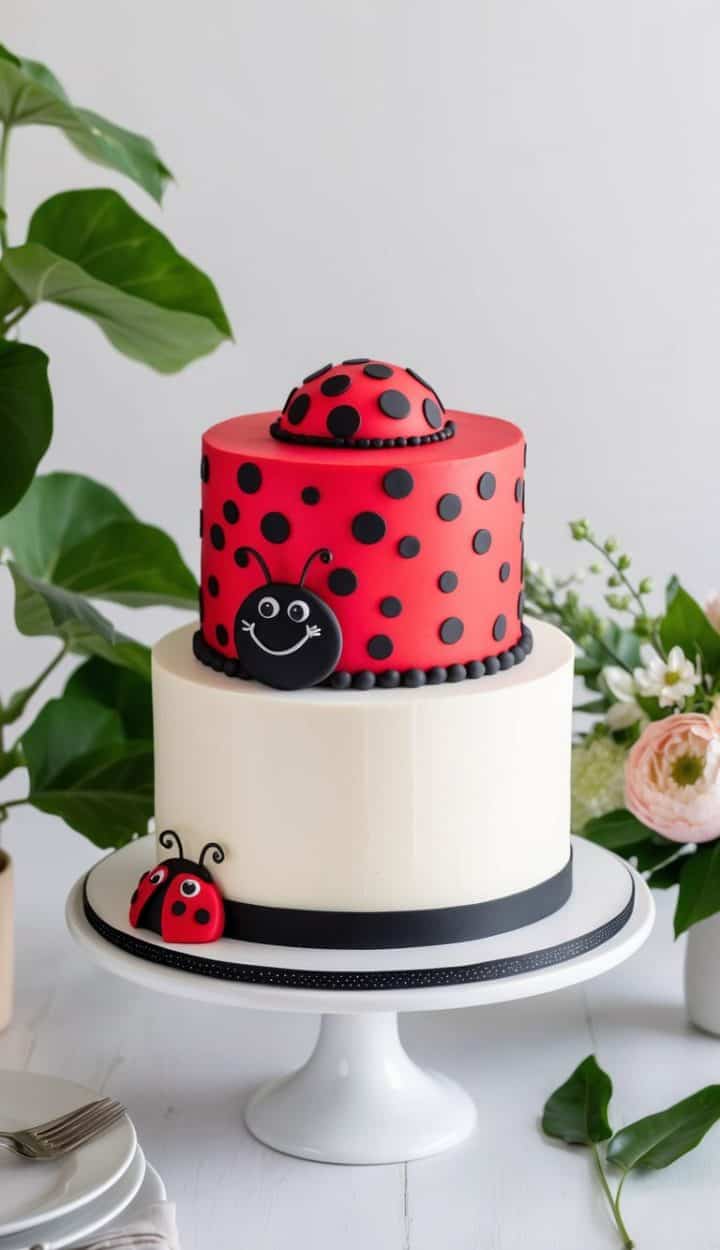 22 Ladybug Cake Ideas: Delightful Red and Black Treats - The Melrose Family