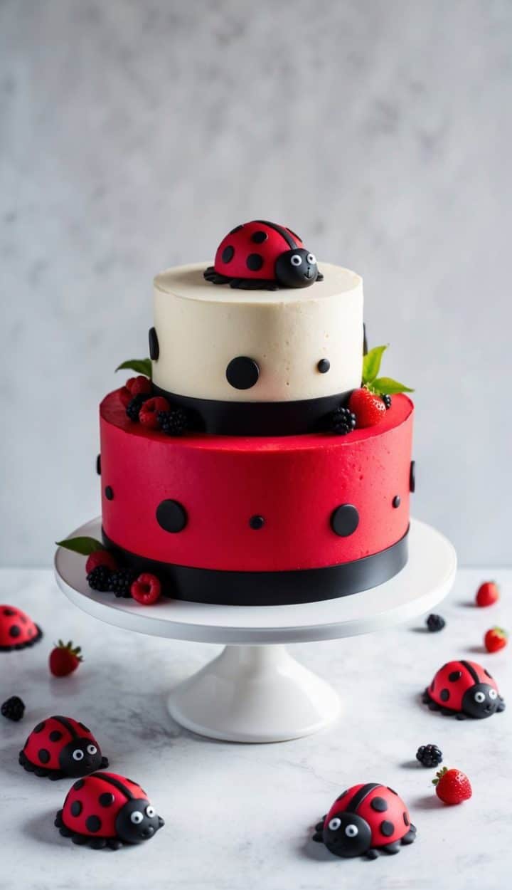 22 Ladybug Cake Ideas: Delightful Red and Black Treats - The Melrose Family