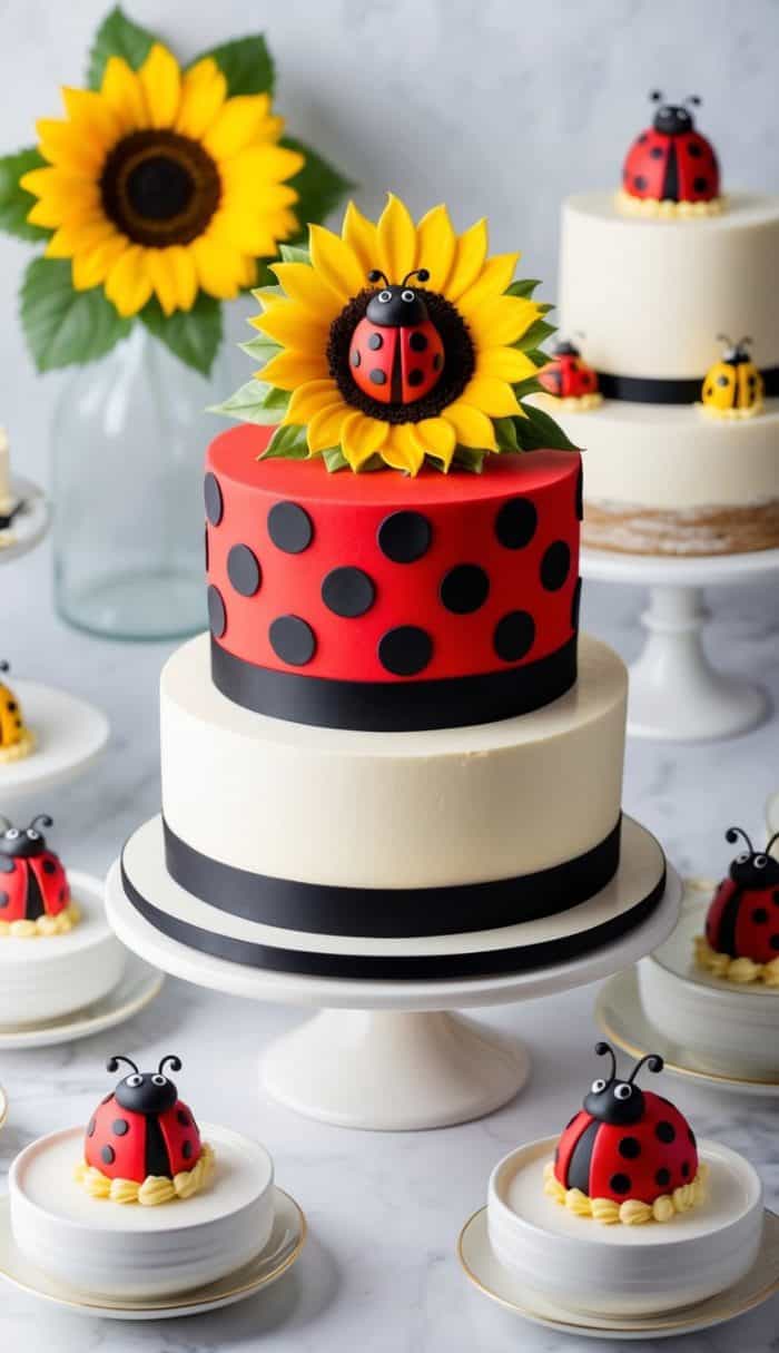22 Ladybug Cake Ideas: Delightful Red and Black Treats - The Melrose Family