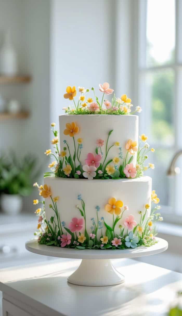 36 Wildflower Cake Decorating Ideas for Enchanting Parties - The ...