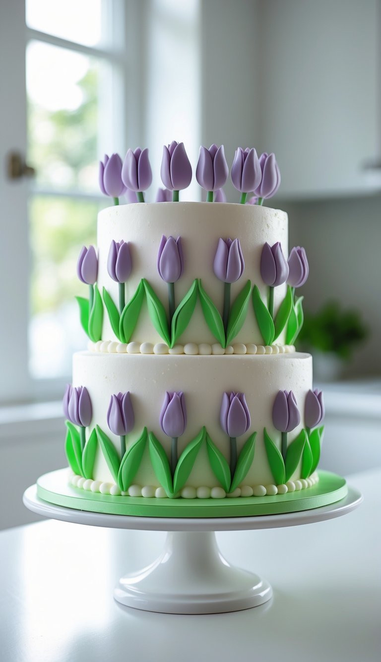 30 Tulip Cake Decorating Ideas for Spring-Inspired Designs - The ...