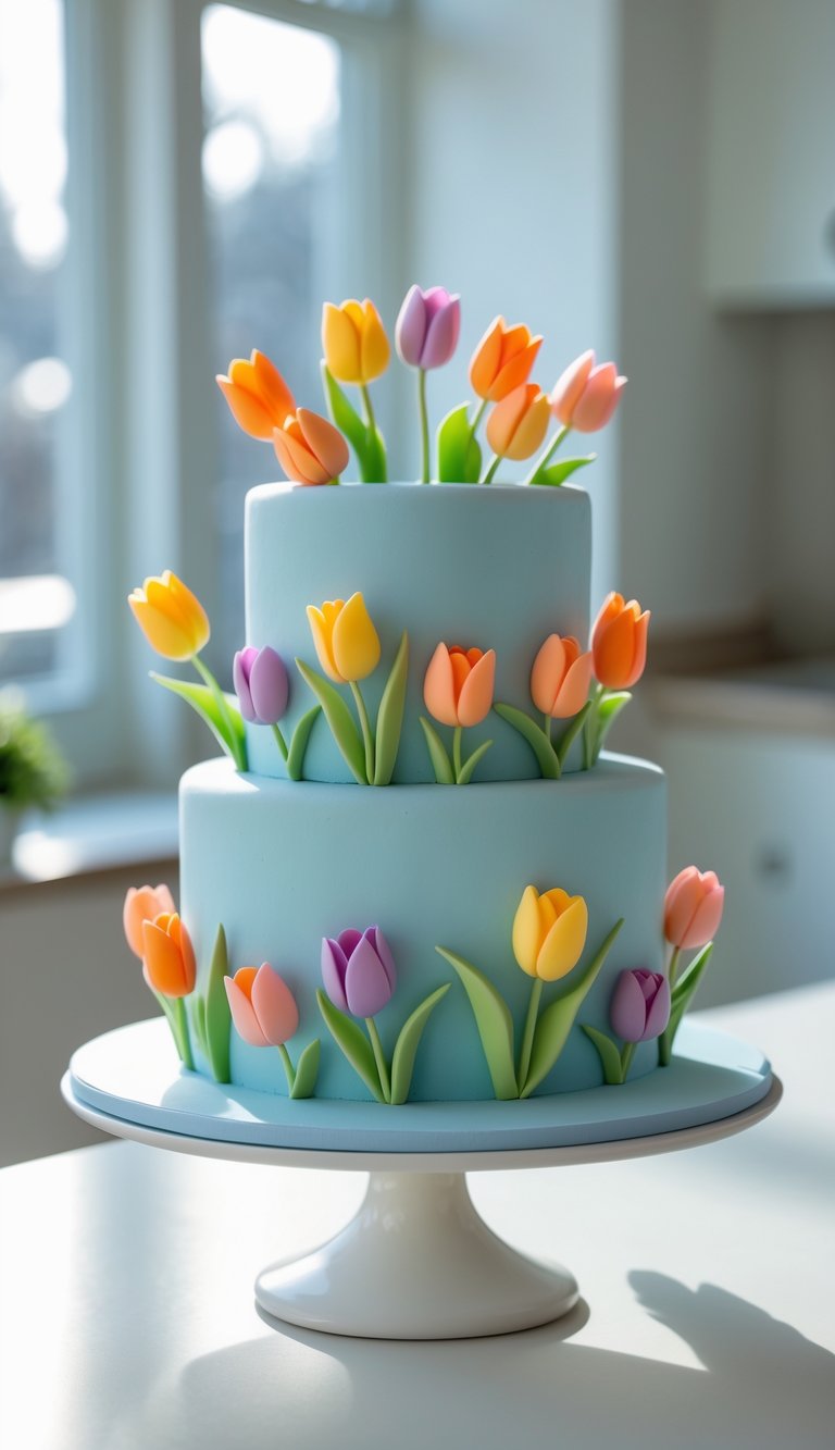 30 Tulip Cake Decorating Ideas for Spring-Inspired Designs - The ...