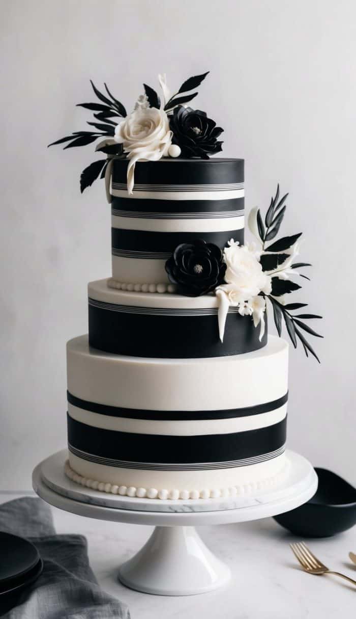 32 Black and White Cake Decorating Ideas for Special Celebrations - The ...