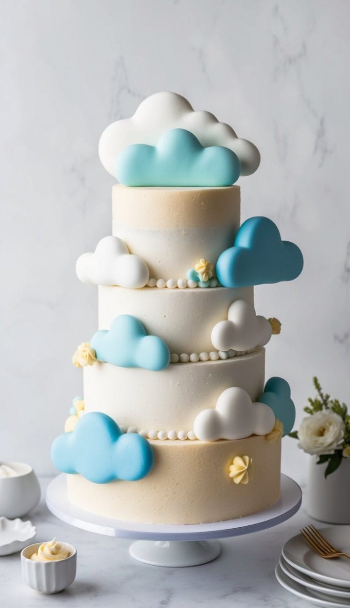 21 Cloud Cake Decorating Ideas for Celestial-Themed Parties - The ...