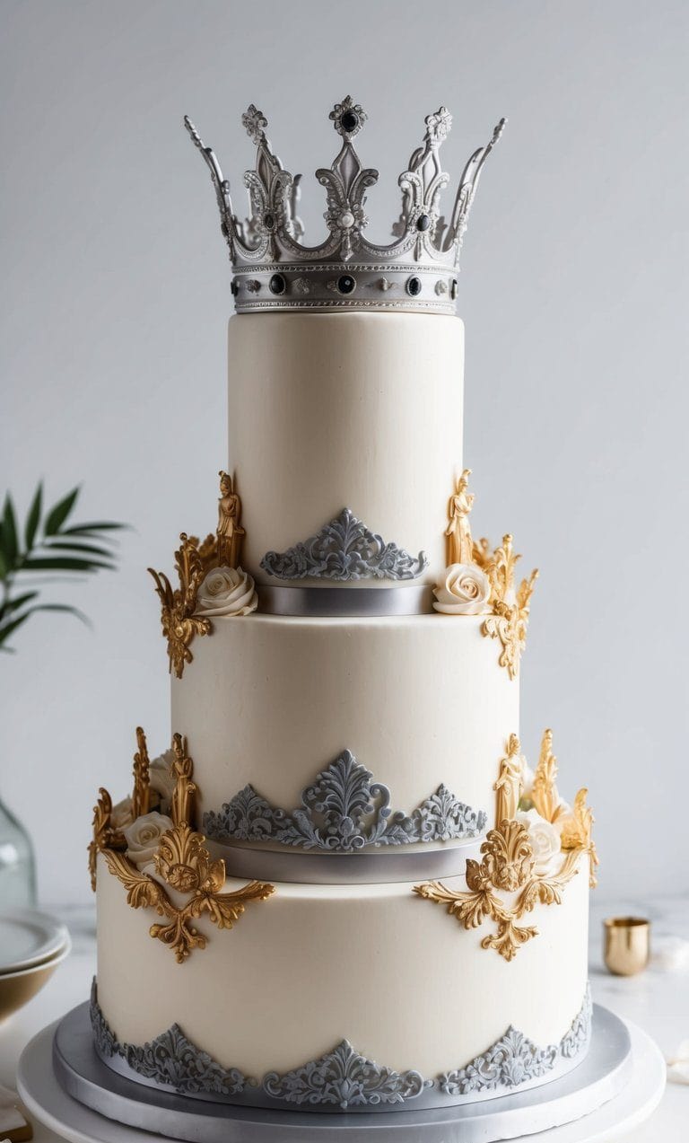 25 Crown Cake Decorating Ideas: Stunning Royal Designs - The Melrose Family