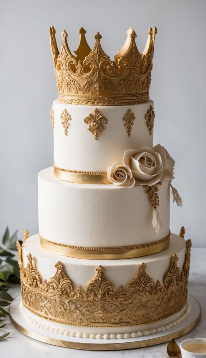 25 Crown Cake Decorating Ideas: Stunning Royal Designs - The Melrose Family