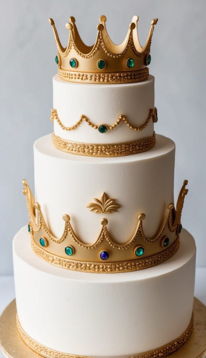 25 Crown Cake Decorating Ideas: Stunning Royal Designs - The Melrose Family