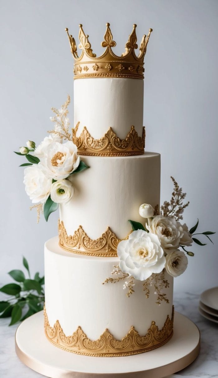 25 Crown Cake Decorating Ideas: Stunning Royal Designs - The Melrose Family