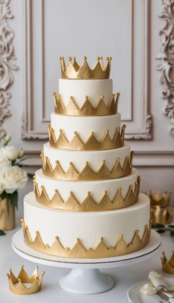 25 Crown Cake Decorating Ideas: Stunning Royal Designs - The Melrose Family