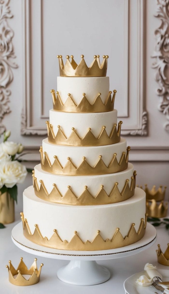 25 Crown Cake Decorating Ideas: Stunning Royal Designs - The Melrose Family