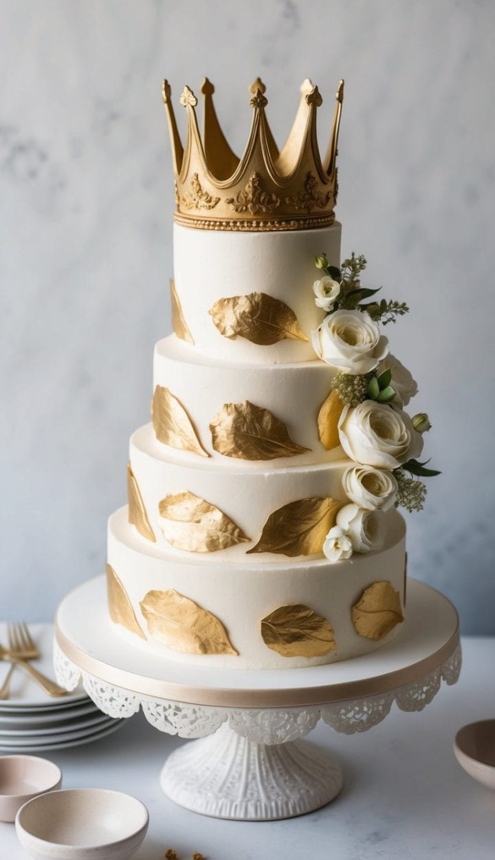 25 Crown Cake Decorating Ideas: Stunning Royal Designs - The Melrose Family