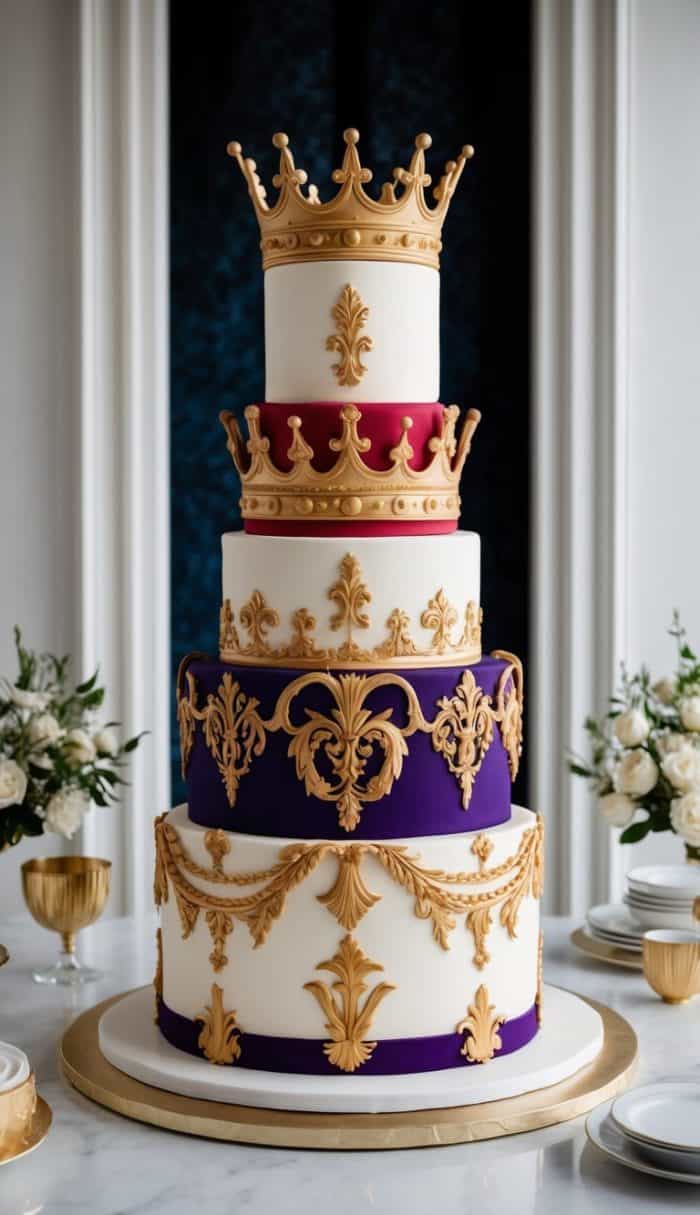25 Crown Cake Decorating Ideas: Stunning Royal Designs - The Melrose Family