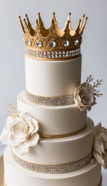 25 Crown Cake Decorating Ideas: Stunning Royal Designs - The Melrose Family