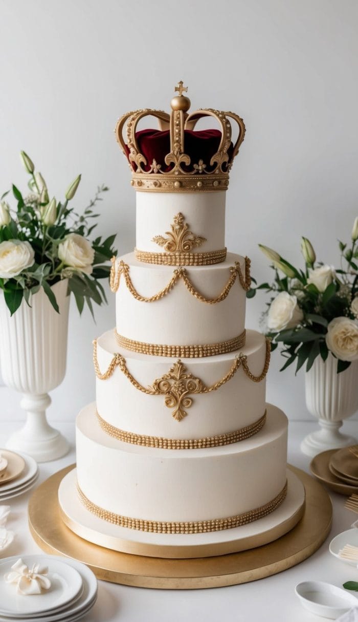 25 Crown Cake Decorating Ideas: Stunning Royal Designs - The Melrose Family