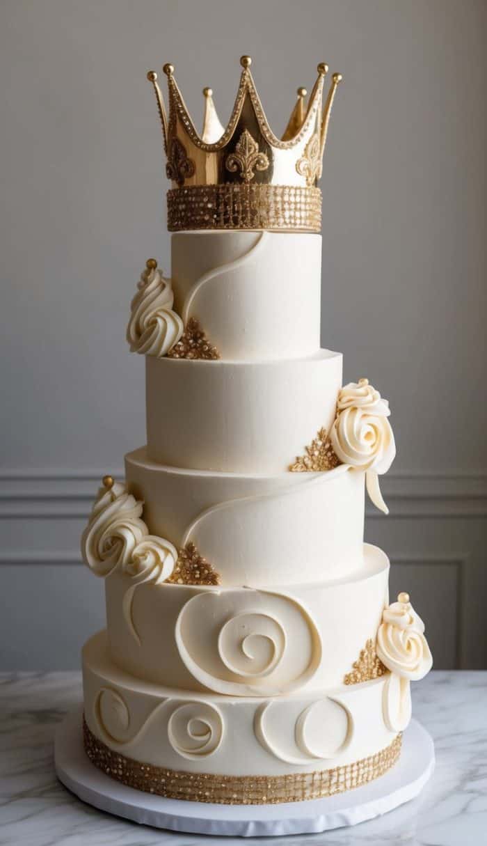 25 Crown Cake Decorating Ideas: Stunning Royal Designs - The Melrose Family