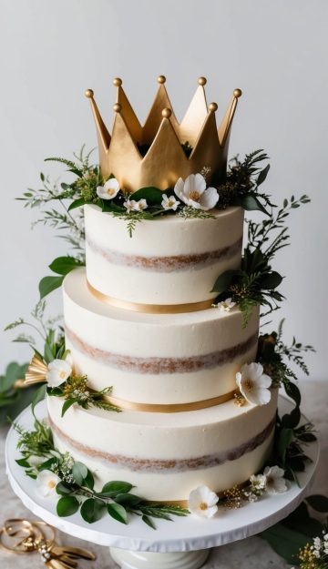 25 Crown Cake Decorating Ideas: Stunning Royal Designs - The Melrose Family