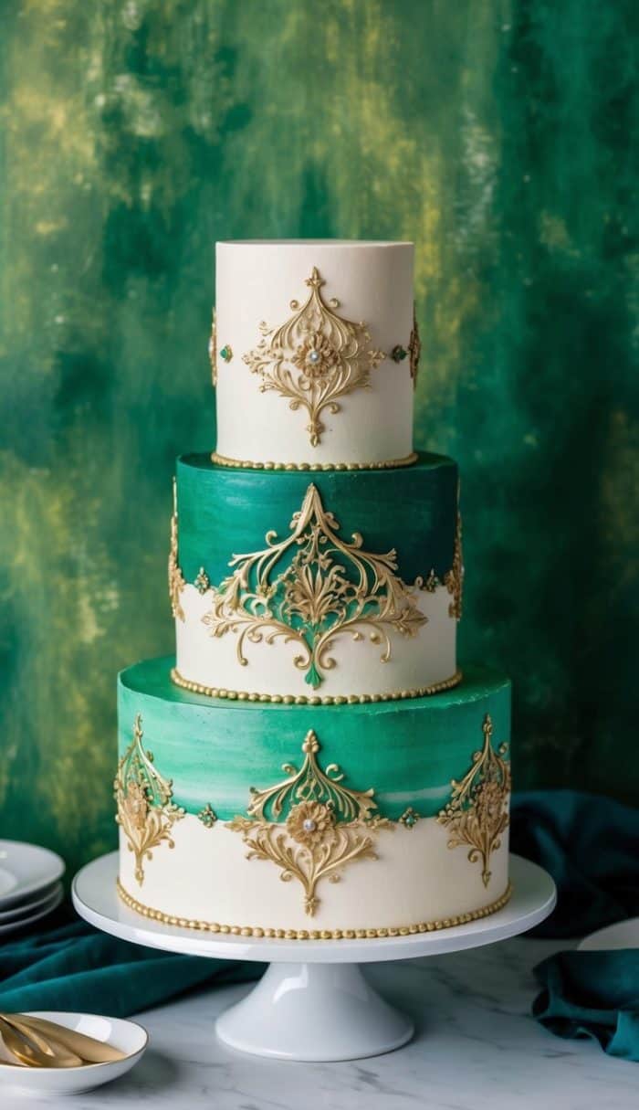 40 Emerald Green Cake Decorating Ideas for a Luxurious Dessert - The ...