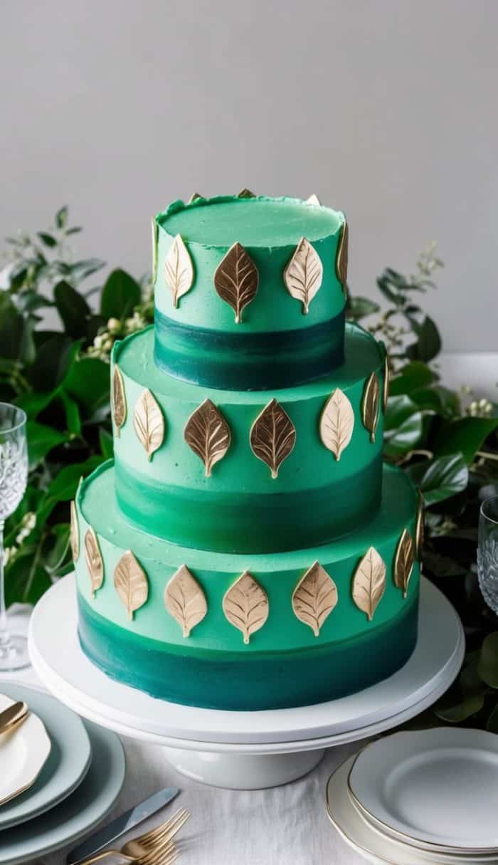40 Emerald Green Cake Decorating Ideas for a Luxurious Dessert - The ...