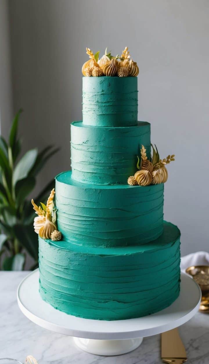 40 Emerald Green Cake Decorating Ideas for a Luxurious Dessert - The ...