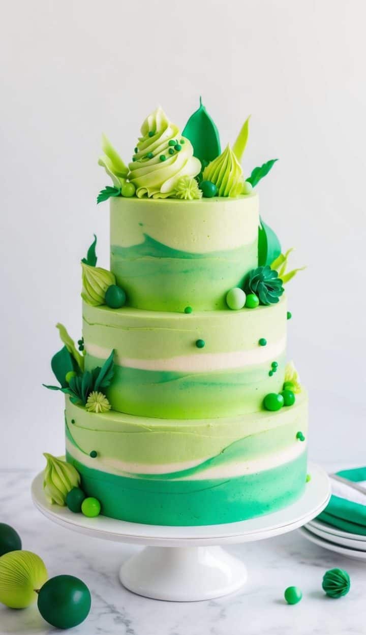 27 Green Cake Decorating Ideas: Fresh Nature-Inspired Designs - The ...