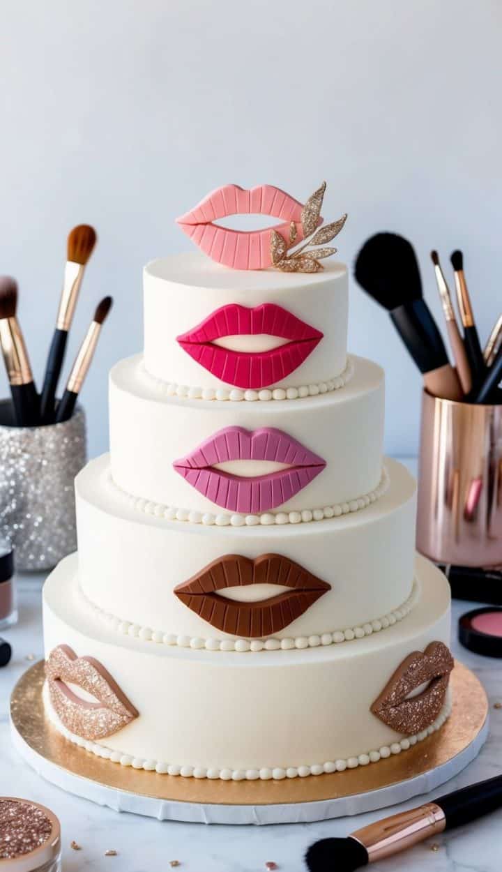 25 Makeup Cake Decorating Ideas for Beauty Enthusiasts - The Melrose Family