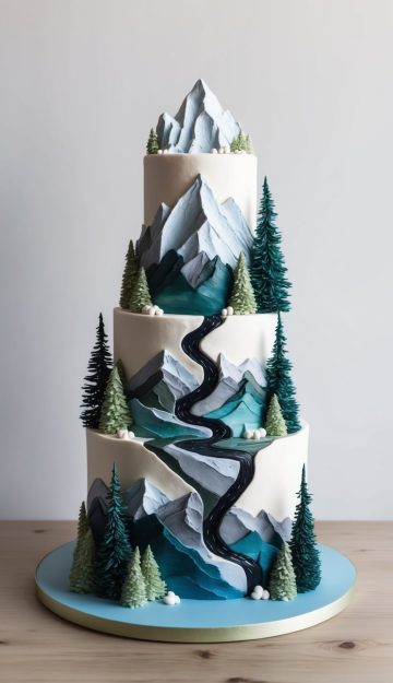 27 Mountain Cake Decorating Ideas for Outdoorsy Celebrations - The ...