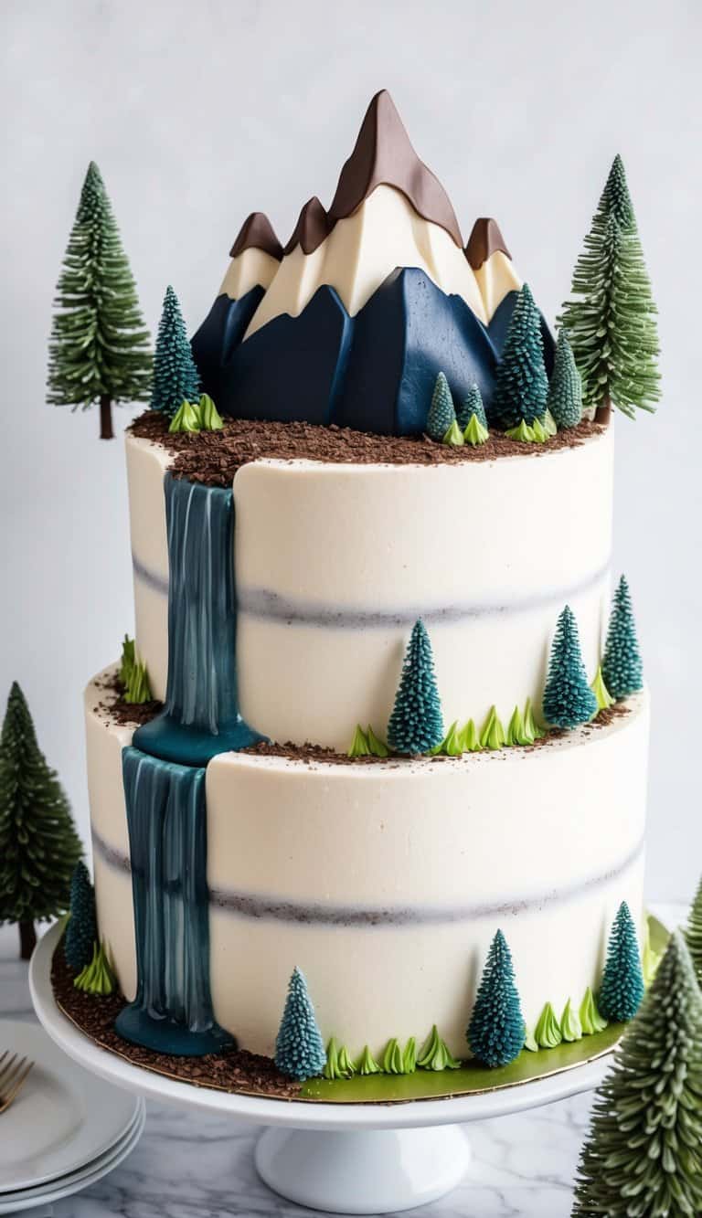 27 Mountain Cake Decorating Ideas for Outdoorsy Celebrations - The ...