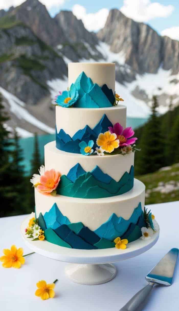 27 Mountain Cake Decorating Ideas for Outdoorsy Celebrations - The ...