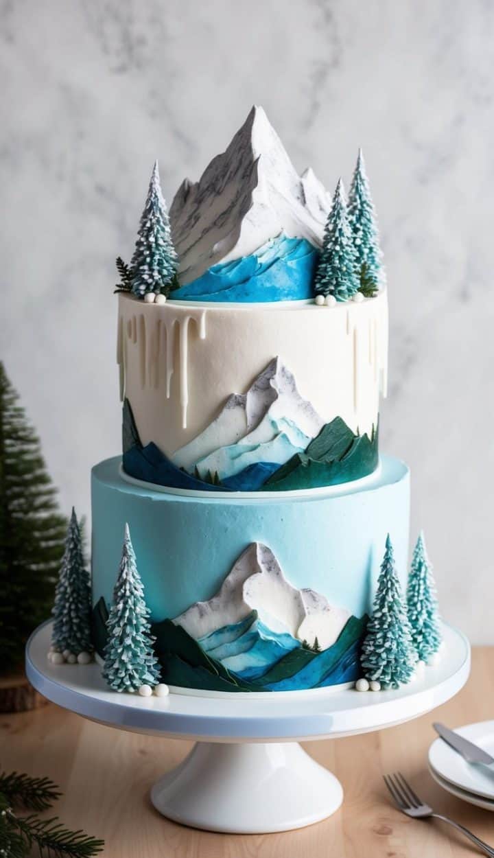 27 Mountain Cake Decorating Ideas for Outdoorsy Celebrations - The ...