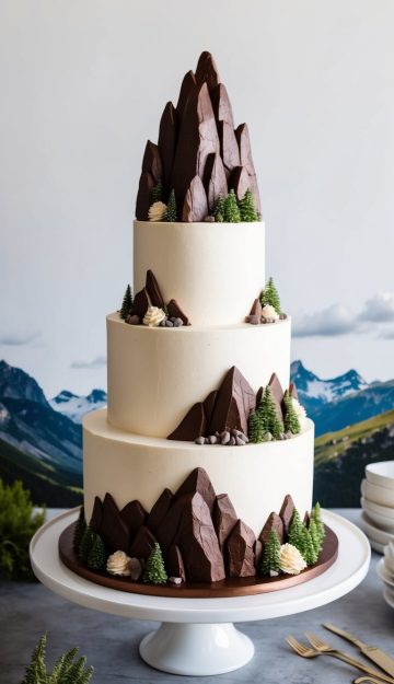 27 Mountain Cake Decorating Ideas for Outdoorsy Celebrations - The ...