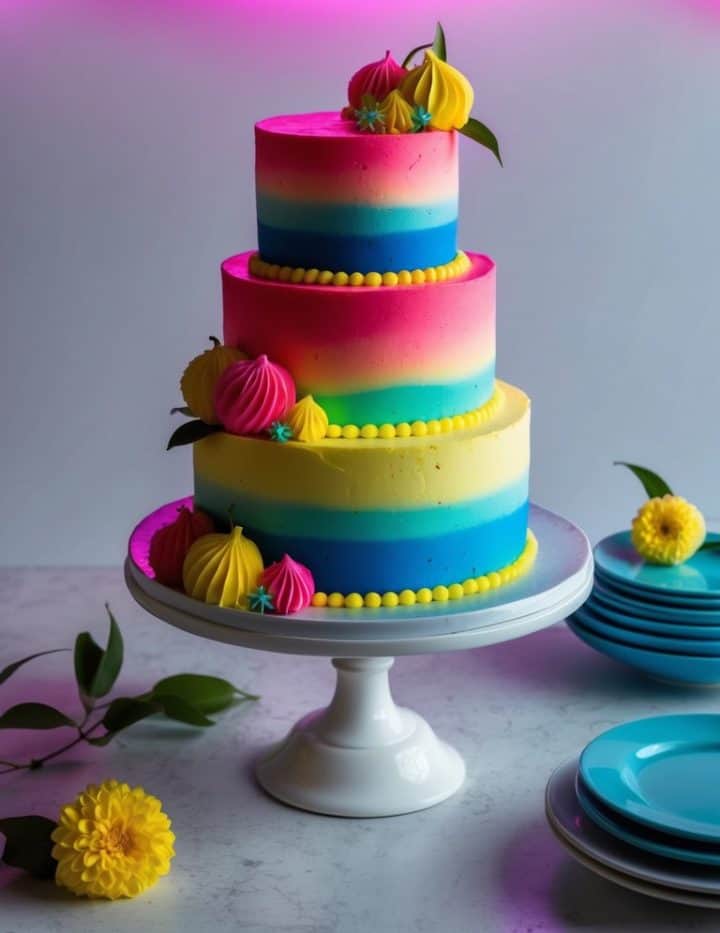 24 Neon Cake Decorating Ideas: Electrify Your Celebrations - The ...