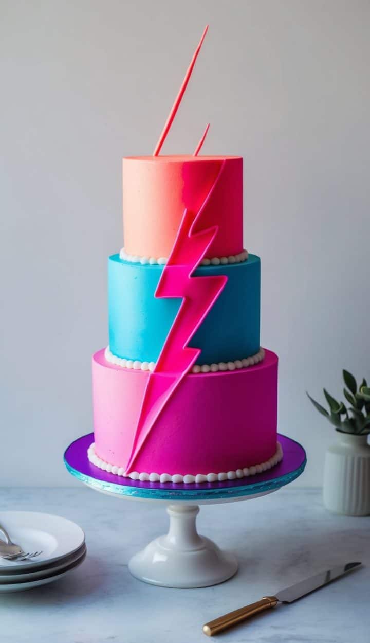 24 Neon Cake Decorating Ideas: Electrify Your Celebrations - The ...
