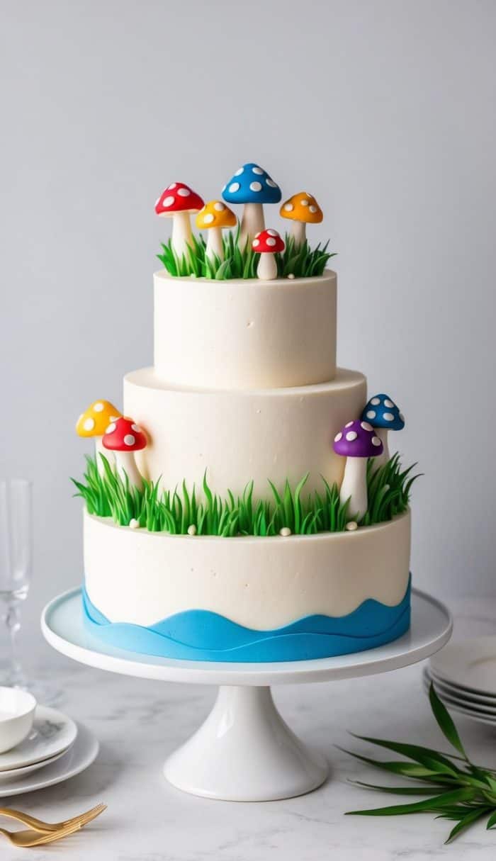 26 Mushroom Cake Decorating Ideas: Enchanting Designs - The Melrose Family